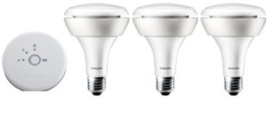 philips hue white and color ambiance br30 starter kit (older model, 3 br30 bulbs and bridge, compatible with amazon alexa, apple homekit and google assistant)