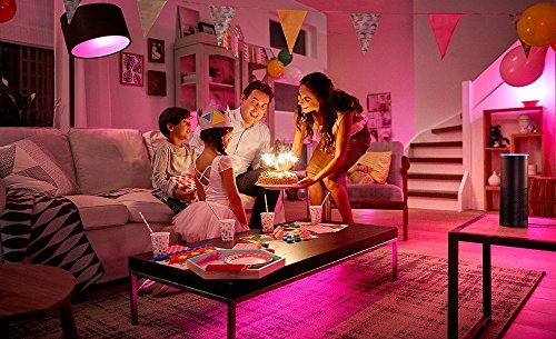 Philips Hue White and Color Ambiance BR30 Starter Kit (Older Model, 3 BR30 Bulbs and Bridge, Compatible with Amazon Alexa, Apple HomeKit and Google Assistant)