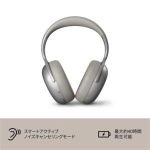 KEF Mu7 Noise Cancelling Wireless Headphones (Silver Grey)