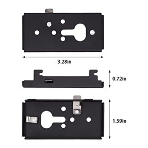 Tendodo 1 Pair of 716402-0010 Speaker Black Flush Wall Mount Bracket for Bose WB-50 WB 50 Series II Slideconnect Bracket