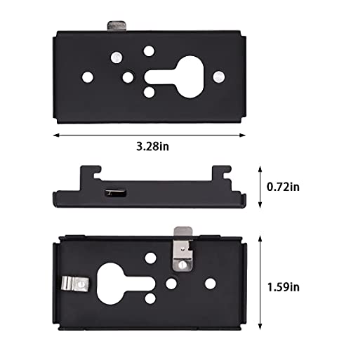 Tendodo 1 Pair of 716402-0010 Speaker Black Flush Wall Mount Bracket for Bose WB-50 WB 50 Series II Slideconnect Bracket