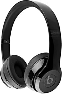 beats solo 3 wireless on-ear headphones – gloss black (renewed)