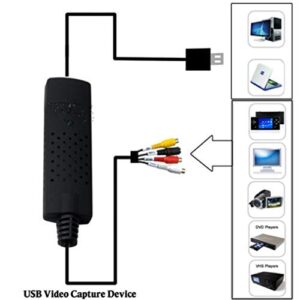 DIGITNOW USB Audio Video Capture Card, Video Grabber VHS VCR TV to DVD Converter Adapter for Windows PC