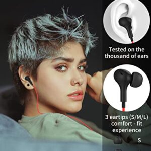 Usb C Headphone Wired Earbuds Magnetic in-Ear Type C Earphone with Microphone for Samsung Galaxy A53 S23 Ultra S22 S21 S20 Google Pixel 7 6 6a iPad 10