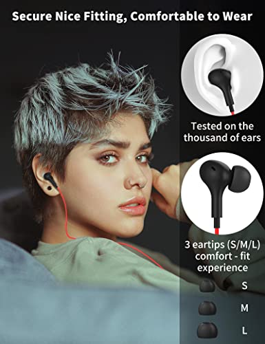 Usb C Headphone Wired Earbuds Magnetic in-Ear Type C Earphone with Microphone for Samsung Galaxy A53 S23 Ultra S22 S21 S20 Google Pixel 7 6 6a iPad 10