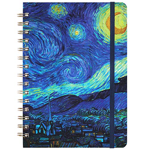 Ruled Notebook/Journal - Lined Journal with Hardcover, 8.4" x 6", College Ruled Spiral Notebook/Journal, Back Pocket, Strong Twin-Wire Binding with Premium Paper, Perfect for School, Home & Office