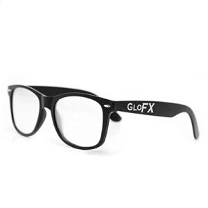 GloFX Ultimate Diffraction Glasses - Matte Black Limited Edition - Rave Eyewear, Ravewear, EDM Festivals, Light Shows, Rainbow Prism Kaleidoscope Refraction Lenses