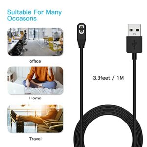 AWINNER Charger Compatible for AfterShokz Aeropex AS800 OpenComm ASC100SG, Shokz OpenRun Pro - USB Charging Cable for Bone Conduction Headphones