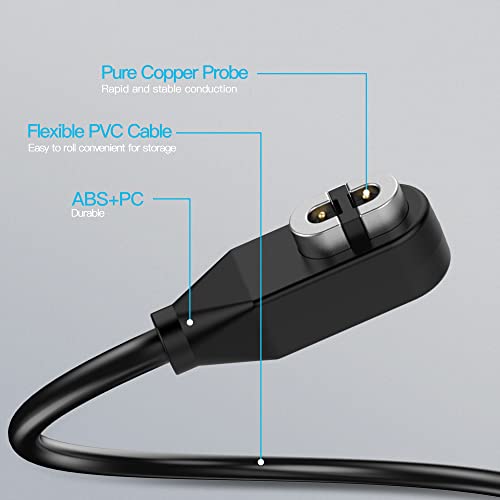 AWINNER Charger Compatible for AfterShokz Aeropex AS800 OpenComm ASC100SG, Shokz OpenRun Pro - USB Charging Cable for Bone Conduction Headphones