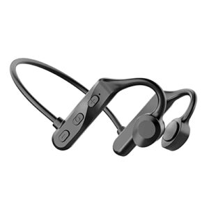 bone conduction headphones,wireless open ear headset,bluetooth 5.0 with mic,high sound quality,ultra-lightweight,wa-terproof sweatproof,flexible adjustment comfortable sports earphones (1 pcs)