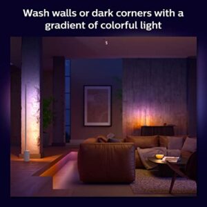 Philips Hue Gradient Signe Floor Lamp, Compatible with Alexa & Bridge Smart Lighting Hub (Compatible with Amazon Alexa, Apple HomeKit and Google Assistant) - White