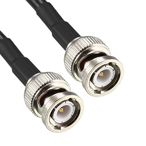 uxcell RG58 Coaxial Cable with BNC Male to BNC Male Connectors 50 Ohm 3 Ft 2pcs