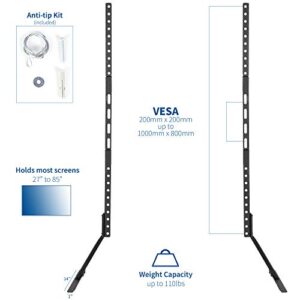 VIVO Extra Large TV Tabletop Stand for 27 to 85 inch LCD Flat Screens, Mount Base with VESA up to 1000x600mm STAND-TV01T