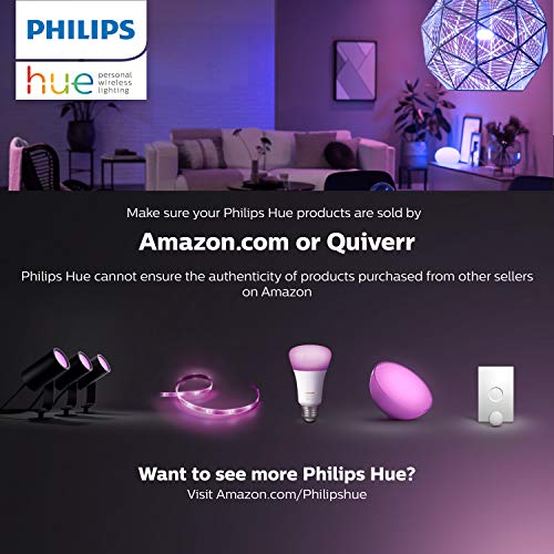 Philips Hue White Ambiance Wellner Dimmable LED Smart Table Lamp (Works with Alexa Apple HomeKit and Google Assistant)