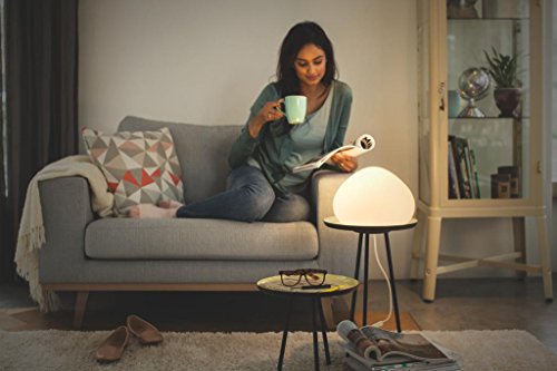 Philips Hue White Ambiance Wellner Dimmable LED Smart Table Lamp (Works with Alexa Apple HomeKit and Google Assistant)