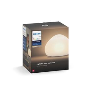 Philips Hue White Ambiance Wellner Dimmable LED Smart Table Lamp (Works with Alexa Apple HomeKit and Google Assistant)