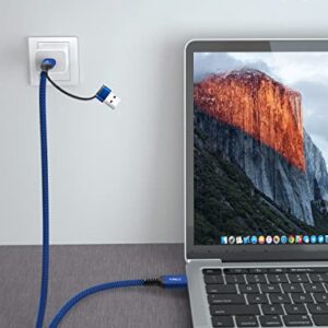 Basesailor USB C to USB C 100W Cable 10FT with USB Adapter,Nylon Fast Charging PD Charger Cord for MacBook Pro Mac,iPad 10 Air 5 4 Mini 6,Google Pixel,Steam Deck,Samsung Galaxy Note 20,S23 S20 S21 S22