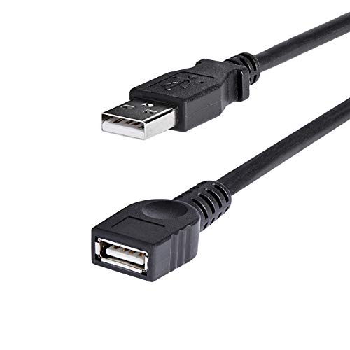 StarTech.com 6 ft Black USB 2.0 Extension Cable A to A - M/F - USB extension cable - USB (M) to USB (F) - USB 2.0 - 6 ft - black - USBEXTAA6BK