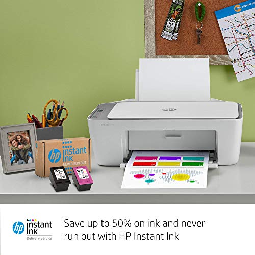 HP DeskJet 2755 Wireless All-in-One Printer | Mobile Print, Scan & Copy | HP Instant Ink Ready (3XV17A) (Renewed)