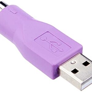 StarTech.com Replacement PS/2 Keyboard to USB Adapter - F/M - Keyboard adapter - PS/2 (F) to USB (M) - GC46MFKEY, Purple