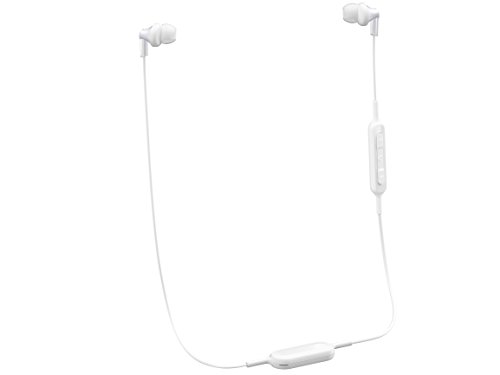 Panasonic Bluetooth Earbud Headphones with Microphone, Call/Volume Controller and Quick Charge Function - RP-HJE120B-W - in-Ear Headphones (White)