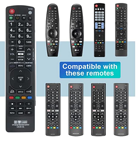 Nettech New LG AKB72915239 Universal Remote Control for All LG Brand TV, Smart TV - 1 Year Warranty(LG-23+AL)