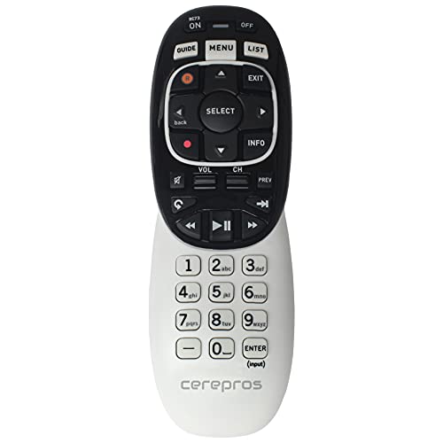 Cerepros RC73 Remote Control Replaces RC71 RC72 for Directv AT&T Satellite Cable TV DTV HR34 44 54 Genie DVRs Compatible