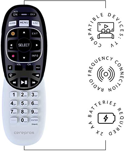 Cerepros RC73 Remote Control Replaces RC71 RC72 for Directv AT&T Satellite Cable TV DTV HR34 44 54 Genie DVRs Compatible