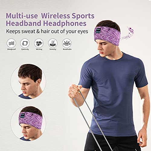 Sleep Headphones wireless Headband,Upgrade Wireless Music Sport Headbands with Ultra-Thin HD Stereo Speakers for side Sleepers,Air Travel, Meditation,Relaxation and Sport