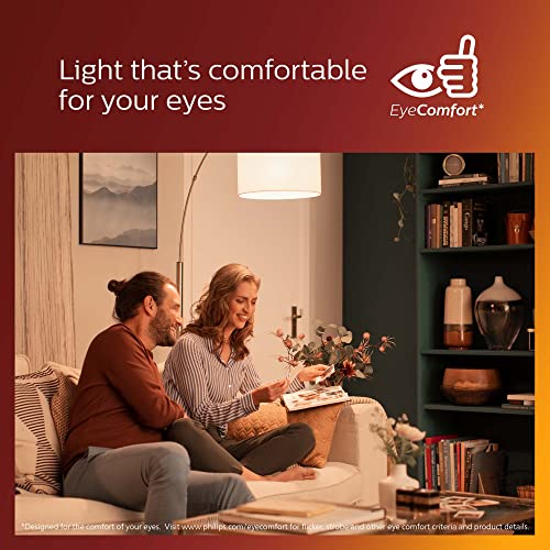 Philips LED Vintage Flicker-Free Clear Spiral ST19, Dimmable, Eyecomfort Technology, 500 Lumen, Soft White(2700K), 5.5W=60W, Title 20 Certified , E26 Base, 1-Pack (565838)