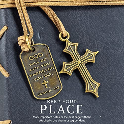 Divinity Boutique Journal, Man of God with Black Cross Charm (22880), Cross Black