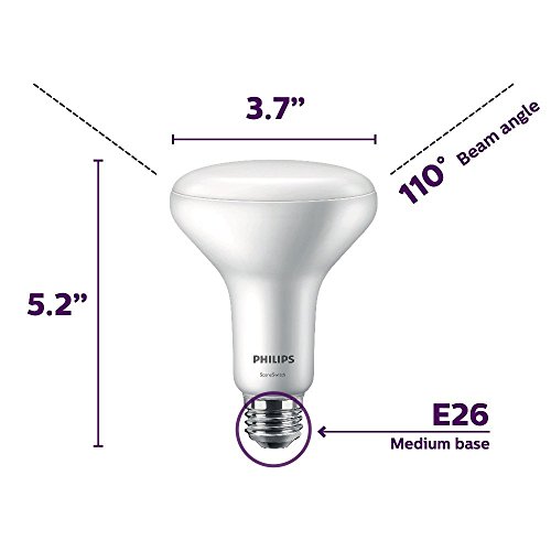 Philips LED BR30 SceneSwitch Color Change Light Bulb: Daylight/Soft White/Warm Glow (65-Watt Equivalent), E26 Base, 4-Pack