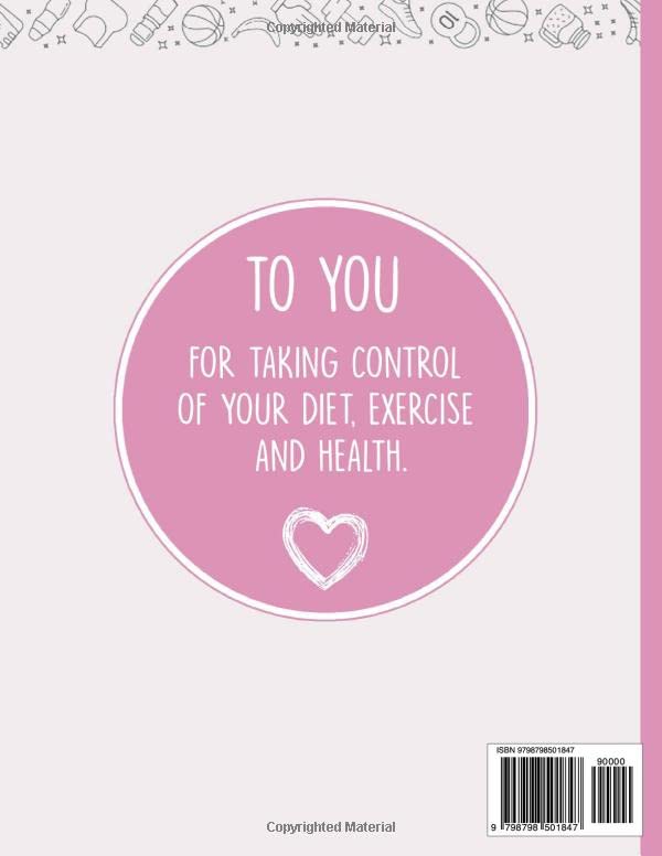 I am Doing This for Myself: Weight Loss Journal for Women: Cute Food & Fitness Journal for Women | Motivational Diet and Exercise Planner | Daily Workout Program for Women