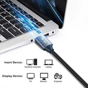 ATZEBE DisplayPort to DisplayPort Cable 3ft, DisplayPort 1.4 Cable Support 7680x4320 Resolution, 8K@60Hz, 4K@144Hz, High Speed 32.4Gbps, HBR3, DSC, HDR10, HDCP2.2…