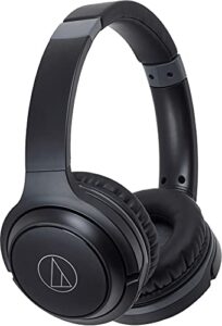 audio-technica ath-s220btbk wireless on ear headphones, black