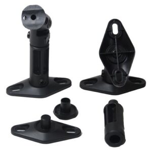 VideoSecu 2 Satellite Speaker Wall Ceiling Mounts Brackets 1EH (Black, 2 Pack)