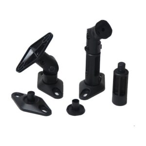 VideoSecu 2 Satellite Speaker Wall Ceiling Mounts Brackets 1EH (Black, 2 Pack)