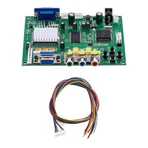 mcbazel arcade game rgb/cga/ega to vga hd game video output converter board for arcade game monitor to crt lcd pdp projector