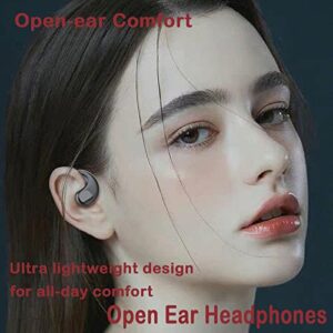 Wrap Around Over Open Ear Earbuds Bone Conduction Open Ear Headphones Running Sport Workout Wireless Earbuds with Earhooks Mic Gym Sports Ear Buds Running Workout Bluetooth Earbud