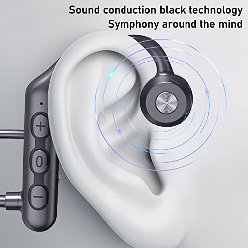 Yeahitch Open Ear Headphones Wireless Bluetooth,Waterproof & Sweatproof Sport Headphones,with Mic,Headphones for Running Cycling Climbing Driving