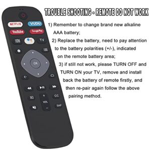 New URMT26RST004 Voice Remote Control Replacement for Philips 5704 Series 5604 Series 5766 Series 5806 Series 5000 Series Android Smart TV with Preset App Keys- Netflix Vudu YouTube Google-Play