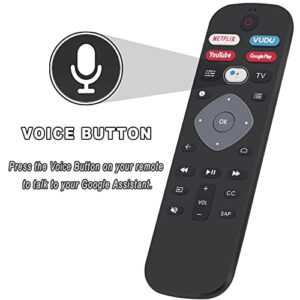 New URMT26RST004 Voice Remote Control Replacement for Philips 5704 Series 5604 Series 5766 Series 5806 Series 5000 Series Android Smart TV with Preset App Keys- Netflix Vudu YouTube Google-Play