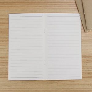 Travelers Notebook Inserts Lined Paper, Refill for Travel Journal, 7.5 X4 Inch - Set of 3 - 240 Pages, Supply by ai-natebok