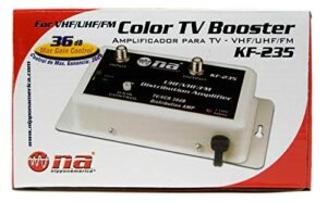 36 db cable antenna color tv booster signal amplifier vhf uhf fm hdtv