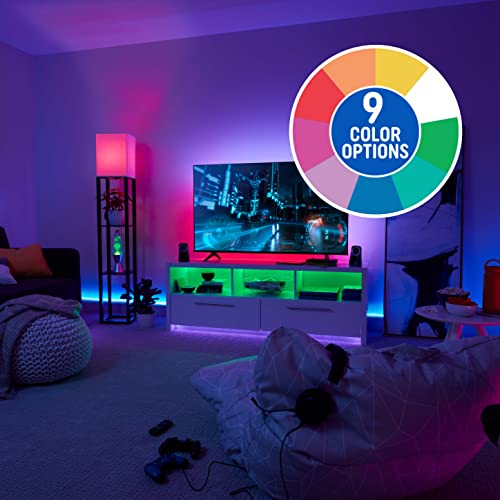 GE LED TV Tape Light, Color Changing Strip Light with Remote, 84 Inches