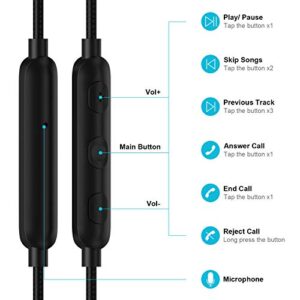 COOYA 3.5mm in-Ear Wired Headphones with Microphones for Samsung A14 A23 S10 A71 5G A51 A52 A12 Magnetic Earbuds Stereo Audio 3.5mm Jack Earphones for iPhone 5 6 Plus iPad 9 OnePlus Nord N300 6 LG MP3