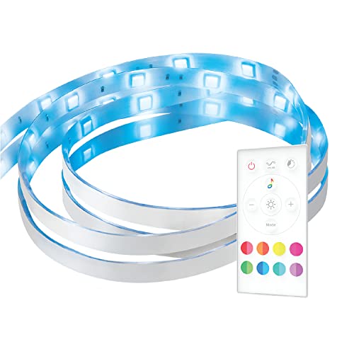 GE LED+ Color Changing LED Light Strip with Remote, Music Syncing Strip Light, 32 Foot