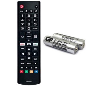 akb75375604 replacement tv remote for lg tv 43uk6300pue 32lk610bpua 49uk6300pue 55uk6300pue 65uk6300pue 75uk6570pub 75sk8070pua 55sk9000pua 86uk6570pub 43uk6250pub with gp alkaline 2 pcs batteries