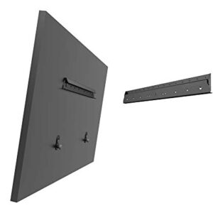 Mount Plus MP-NS400 No Stud Tilt TV Wall Mount | Quick Studless Install with No Drill | Low Profile for 22" to 55" TVs Up to 70LBS | Steel Frame Securely Anchors TV to Dry Wall (1 Pack)