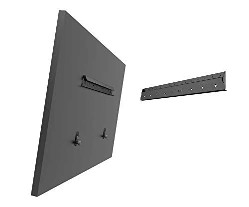 Mount Plus MP-NS400 No Stud Tilt TV Wall Mount | Quick Studless Install with No Drill | Low Profile for 22" to 55" TVs Up to 70LBS | Steel Frame Securely Anchors TV to Dry Wall (1 Pack)